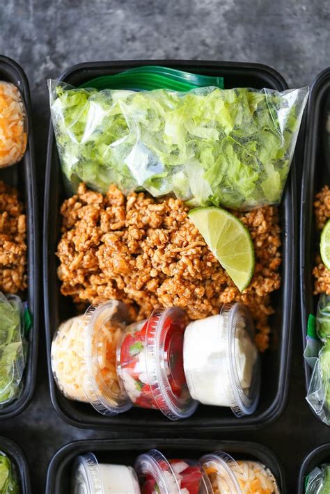 Turkey Taco Salad Meal Prep Best Healthy And Easy Taco Salad Bowl