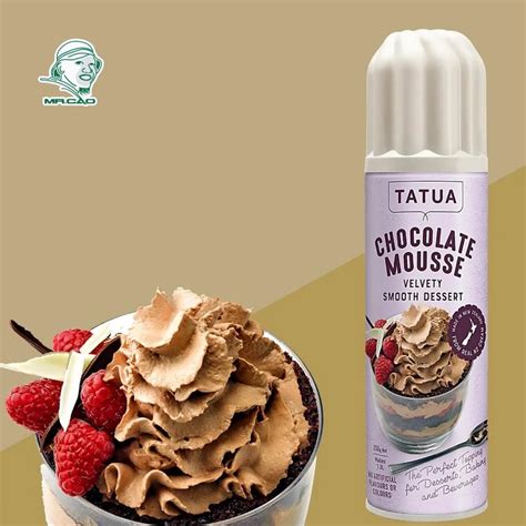Kem TƯƠi DẠng XỊt Chocolate Whipped Cream Chocolate Mouse Tatua