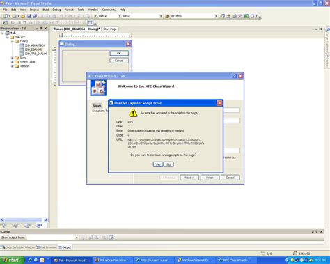 Solved Internet Explorer Script Error Mfc Experts Exchange