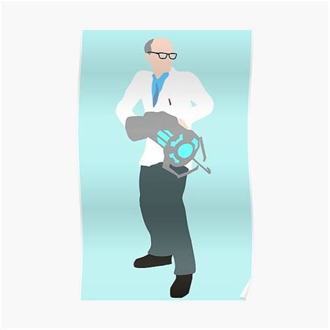 Garrys Mod Dr Kleiner With Physics Gun Premium Matte Vertical Poster