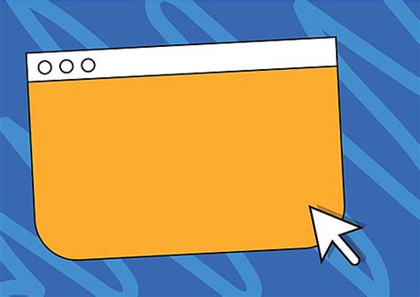 Colorful Web Browsing With Cursor Empty Search With Mouse Indicator Vector Symbol
