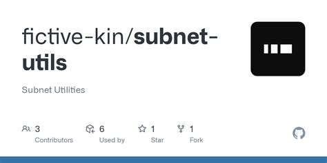Github Fictive Kinsubnet Utils Subnet Utilities