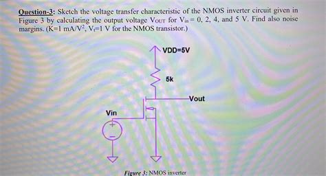 Solved Question 3 Sketch The Voltage Transfer