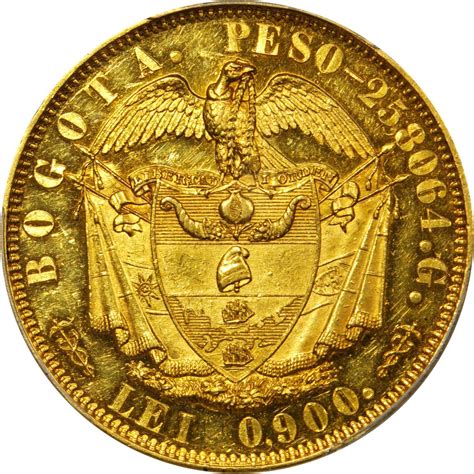 16 Pesos Pattern Colombia Numista