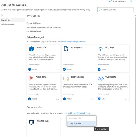Install The Protected Trust Owa Add In For Outlook Web Access In Office 365 Send It Secure