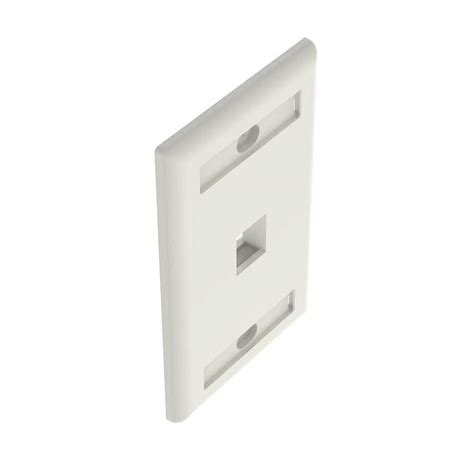 Panduit Nk1fiwy Netkey 1 Port Gang Flush Mount Faceplate With Label