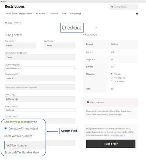 Woocommerce Custom Checkout Fields Add Fields To Checkout