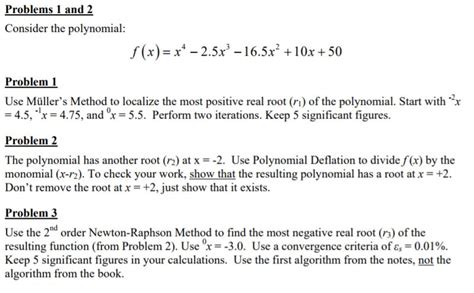 Solved Topic Roots Of Non Linear Equations 1st