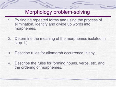 Ppt Topic 2 Morphology Powerpoint Presentation Free Download Id