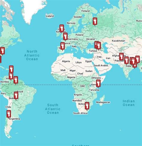 Wendigo Sightings Map