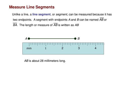 PPT Measure Line Segments PowerPoint Presentation Free Download ID