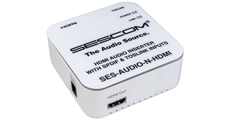 Sescom HDMI Audio Inserter SES AUDIO N HDMI B H Photo Video