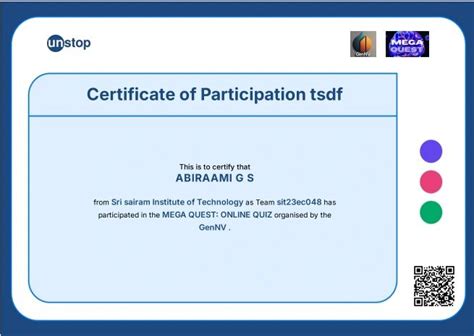 Megaquest Unstop Problemsolving Logicalthinking Techskills Abiraami G S