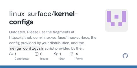 Github Linux Surfacekernel Configs Outdated Please Use The Fragments At