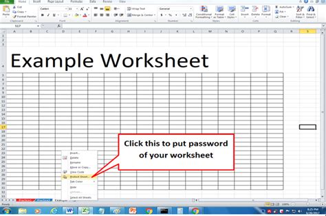 Clickprotectsheet Microsoft Excel Microsoft Office Need To Know