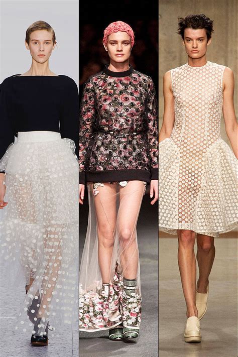 Fall 2013 Sheer Fashion Trend Sheer Dresses Tops And Skirts