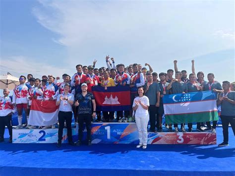 ក្រុមជម្រើសជាតិកីឡាទូកនាគកម្ពុជា ដណ្តើមបានមេដាយមាស និងមេដាយសំរឹទ្ធ