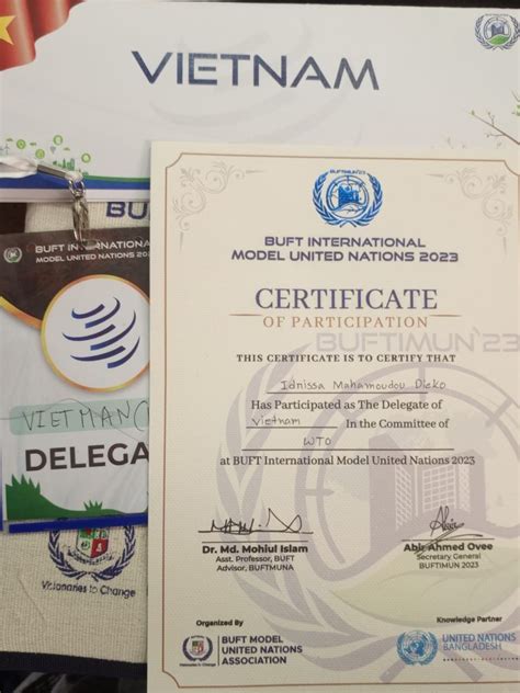 Idrissa Mahamoudou Dicko On Linkedin Mun2023 Buftuniversity Modelunitednations