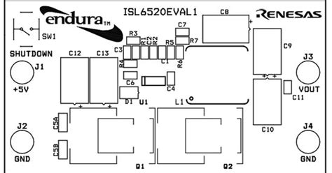 Isl6520eval1 Single Synchronous Buck Pulse Width Modulation Pwm Controller Evaluation Board