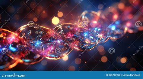 Abstract Luminous Dna String Stock Illustration Illustration Of Cell