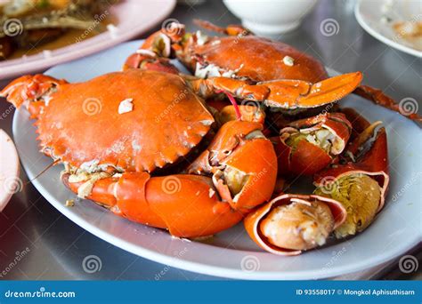 Boiled Crab Stock Image Image Of Lemon Cooked Health 93558017