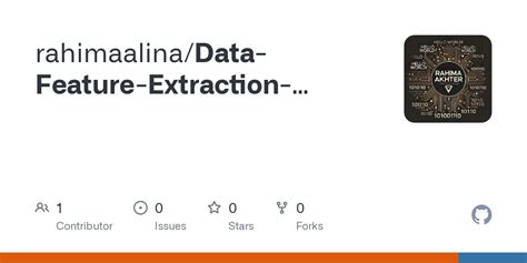 Github Rahimaalinadata Feature Extraction Visualization