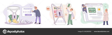 Concept Hacker Attack Fraud Investigation Internet Phishing Attack Fraud Prevention Stock Vector