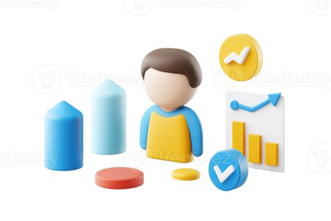 A Stylized Illustration Of A Person Surrounded By Various Data