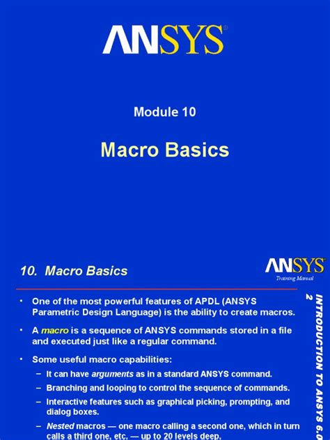ansys macro basics pdf c programming language parameter computer programming