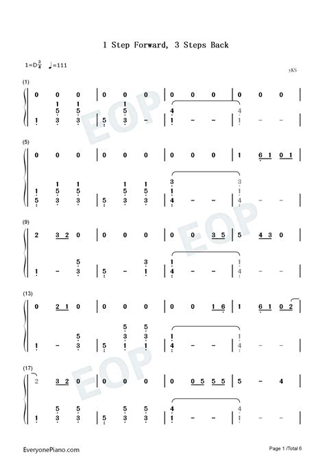 1 Step Forward 3 Steps Back Piano Easy Shop