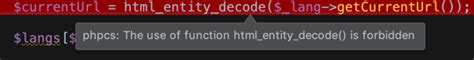 Magento The Use Of Function Html Entity Decode Is Forbidden What Should We Use Instead