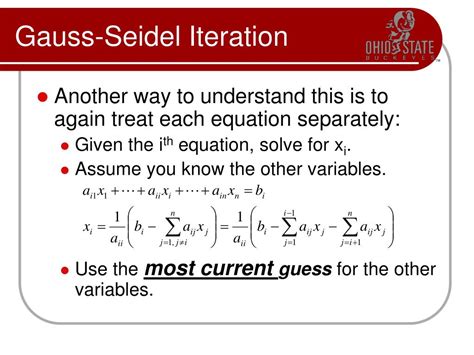 Ppt Linear Systems Iterative Solutions Powerpoint Presentation Free