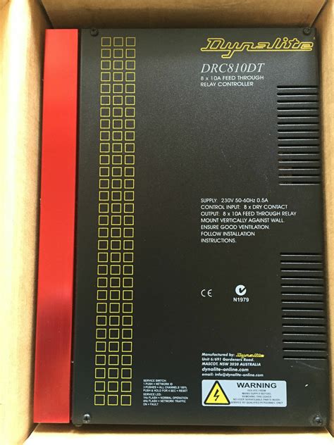 Philips Dynalite Drc810dt Relay Controller Double Throw Dynet 8x10a 230v 0 5a 1p Ebay