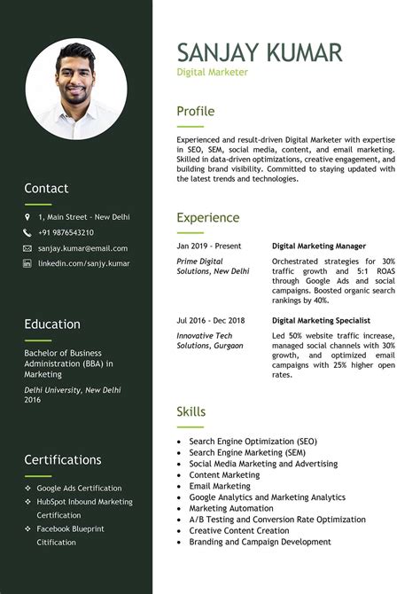Basic Cv Template Ms Word Free Download