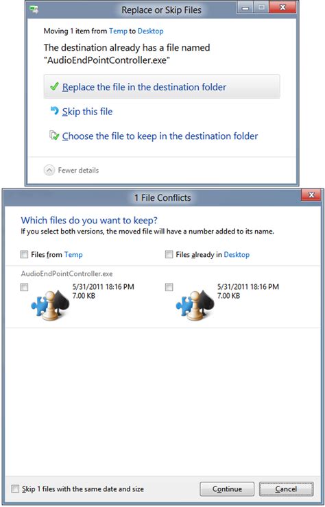 Xp Was My Idea How The Windows 8 Copy File Conflict Dialog Slows You Down