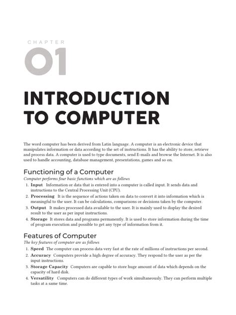 Computer Awareness Pdf Personal Computers Integrated Circuit