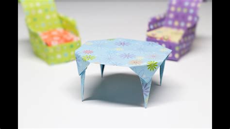종이접기 식탁접기 Origami Table Youtube