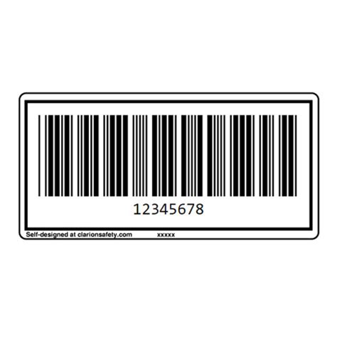 Custom Code128 Barcode Label Clarion Safety Systems