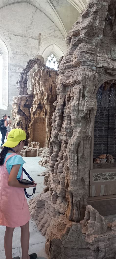 아비뇽 교황청의 골판지 공예 전시