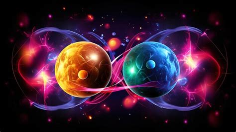 Subatomic Proton Particle Collision Nuclear Fusion Concept Generative Ai Premium Ai Generated