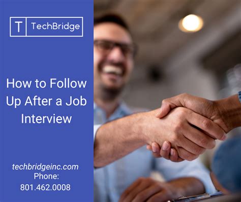 How To Follow Up After A Job Interview TechBridge Inc