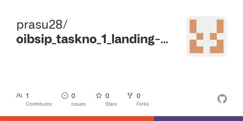 github prasu28 oibsip taskno 1 landing page