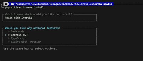 Laravel Inertia Spatie 3 Laravel Breeze — — Website