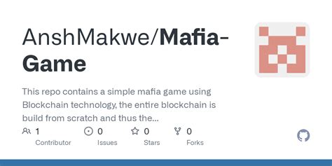 github anshmakwe mafia game this repo contains a simple mafia game