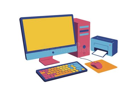 Computer Pictures Clip Art Stock Image Illustration Of Printer Paper 359933709