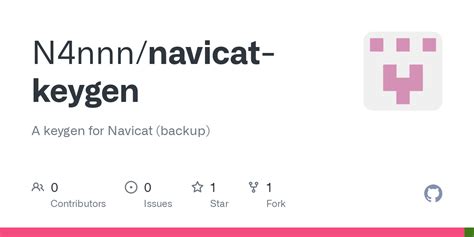 github n4nnn navicat keygen a keygen for navicat backup