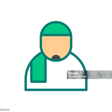 남자 무슬림 아바타 프로필 아이콘입니다 이슬람 패션 테마 라마단 카림 Eid Ul Fitr에 대한 스톡 벡터 아트 및 기타 이미지 Eid Ul Fitr Majelis