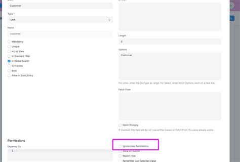 Hiding Mandatory Fields With Permlevel Customize Erpnext Frappe Forum