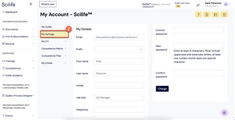 Enabling Email Notifications Scilife