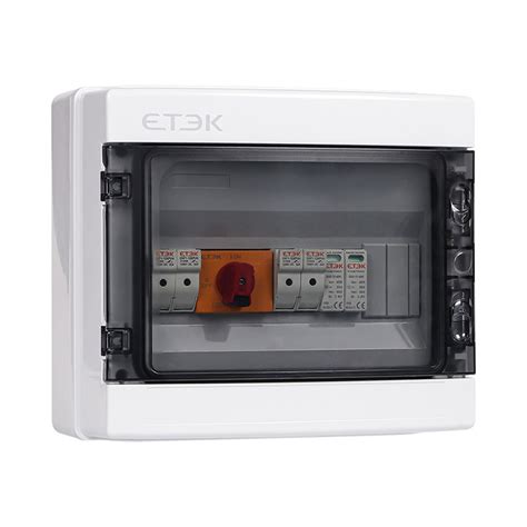 EKDB PV2 1 I 600V 1000V 二进一出带直流隔离开关的太阳能汇流箱 ETEK ELECTRICAL